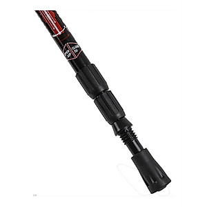 Pair 2 Trekking Walking Hiking Sticks Poles Alpenstock Anti-Shock 65-135cm Black