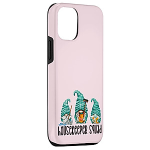 iPhone 13 Cute Housekeeper Squad Gnome For Cleaning Lady White Cleaner Case