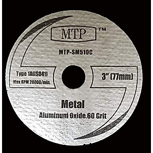 MTP Brand Pack of 8 Assort 3" Wood Plastic Metal Masonry Cutting Wheel Compatible to use for Dremel SM600 Saw Max - 7/16" Arbor