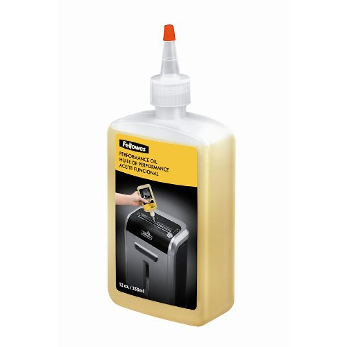 Fellowes Powershred Performance Shredder Oil, 12 oz. Extended Nozzle Bottle (35250)