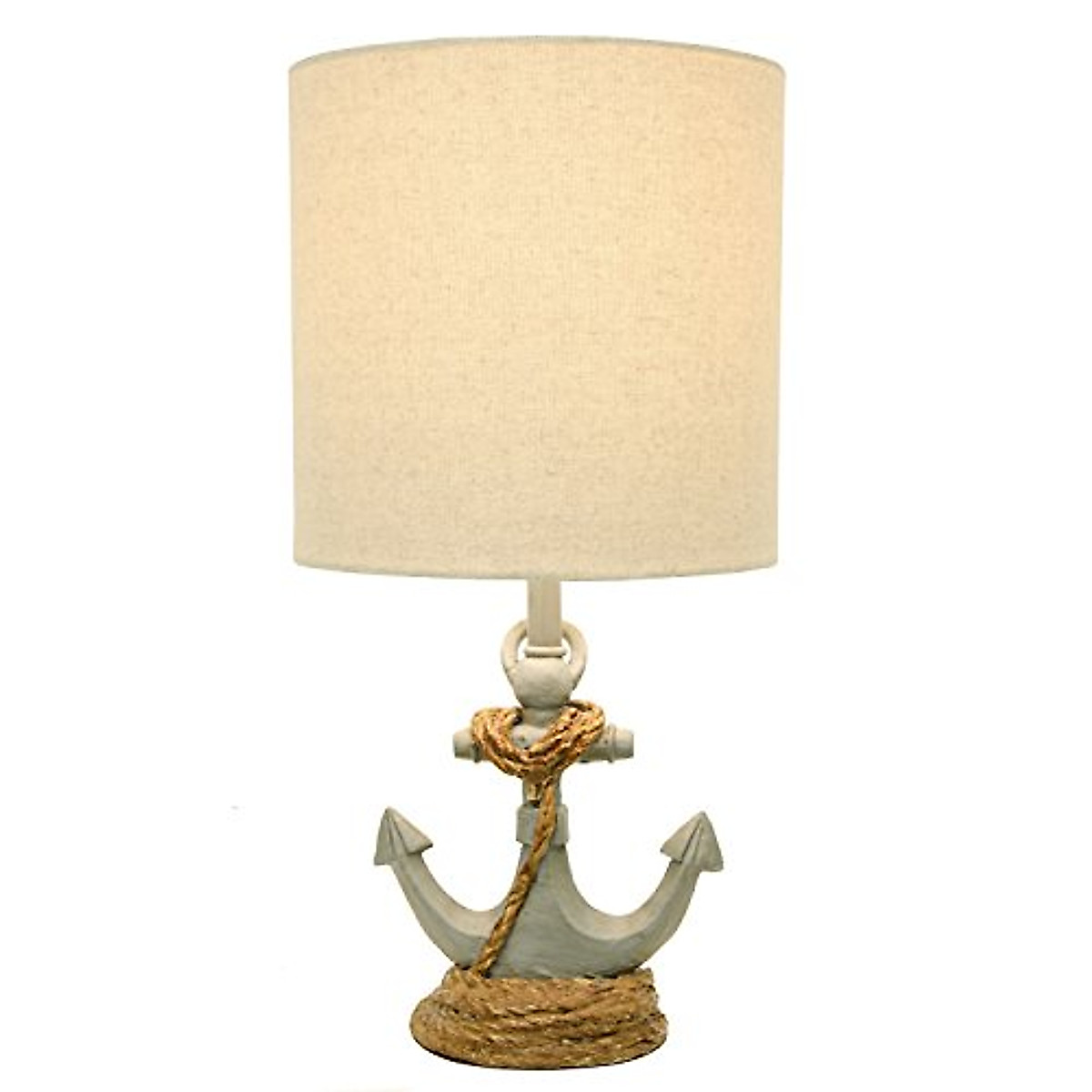 Decor Therapy Saylor Anchor Accent Lamp, Antique Iced Blue