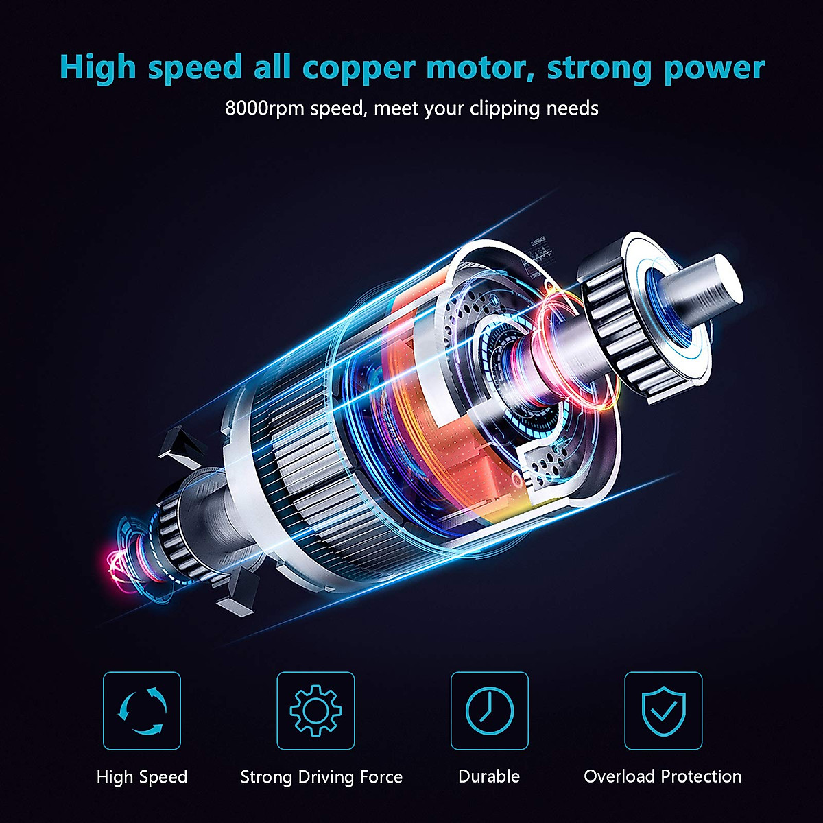 Electric Scissors Cordless, POWERGIANT Electric Scissors for Cutting Fabric, Cardboard, Crystal Plate, Cloth, Leather, Carpet, Paper- Electric Shears Cutting Tools/Cutter with 2 Extra Blades (Blue)