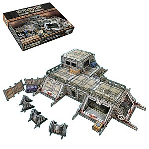 Battle Systems Sci-Fi Terrain - 28mm Modular 3D Space Terrain - Perfect for Wargaming and Roleplaying Tabletop Games - Full Colour Printed 3D 40K Multi Level Building Models (Outlands Delta Garrison)