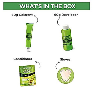 Garnier Color Naturals Nourishing Permanent Hair Color Cream - Natural Black 1 Set