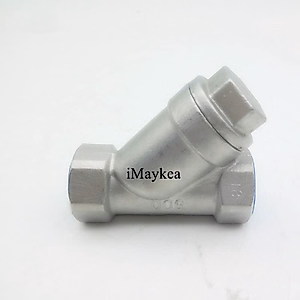 iMaykea 1/2" 3/4" 1" 1.5" 2" 3" BSP Female Thread Stainless Steel 304 Strainer Booster Pump Inline Y Filter 80 Mesh (1.5" DN40)