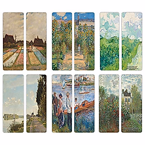 Creanoso Classical Wall Art Series 5 Bookmarks (12-Pack) – Famous Art Piece Essential Bookmarker Collections - Great Stocking Stuffers Gift Collection for Men, Women, Teens, Artists, Painters