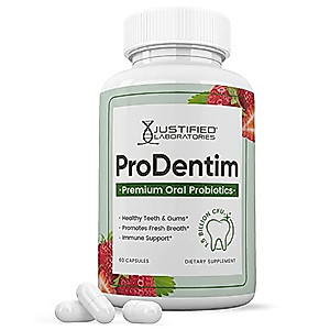 Prodentim 1.5 Billion CFU Oral Probiotic Supports Strong Healthy Gums Teeth Bad Breath 60 Capsules