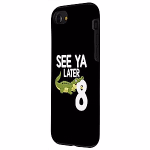 iPhone SE (2020) / 7 / 8 8th Birthday Alligator Birthday Party 8 Year Old Kids Case