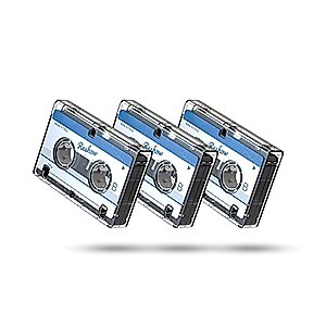 Reshow Dictating Blank Microcassette Tapes - Microassette Tapes for Recording MC-60 Minutes Suited for Lectures and Seminars -3 Pack