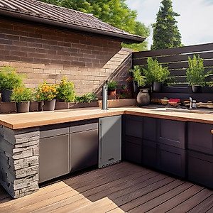 Kegco HK-15-SS Beer Kegerator, 1 Tap, Stainless Steel