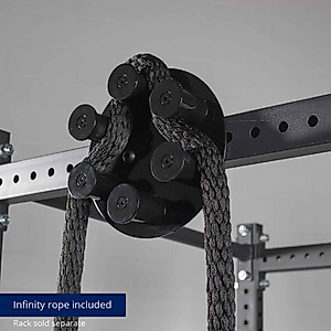 Titan Fitness Rack Mounted Infinity Rope Pulley System Fits 14 FT Endless Infinity Rope