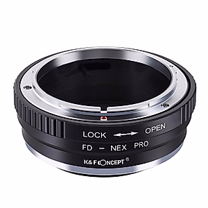 K&F Concept Lens Mount Adapter with Matting Varnish Design, Compatible for FD FL Lens to Sony NEX E-Mount Camera for Sony Alpha NEX-7 NEX-6 NEX-5N NEX-5 NEX-C3 NEX-3