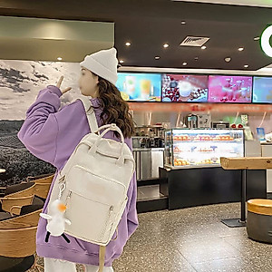 DINGZZ Fashion Zipper Women Backpack Multiple Pockets Waterproof Nylon Travel Bag School Backpack for Teenage Girl (Color : D, Size : 28 * 12 * 37CM)