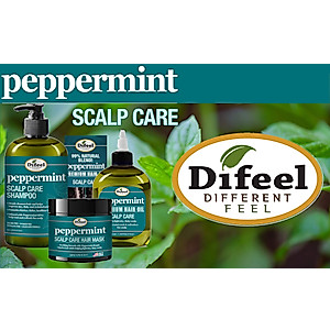 Difeel Peppermint Hot Oil Treatment for Dry, Irritated or Flaky Scalp - 7.1 oz Hair Treatment