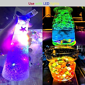 NIKOEO 140,000 Clear Water Gel Beads, Water Gel Beads Vase Fillers for Floating Pearls, Floating Candle Making, Floral Decoration, Wedding Centerpiece, Christmas Decoration