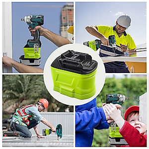 TPDL Adapter Fit for Ryobi Battery Convert for Makita 18V Tool Use, for Ryobi 18-Volt HP High Capacity PBP2005 P194 P193 Lithium-ion Battery to MAK