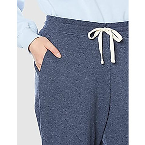 Amazon Essentials Women's French Terry Fleece Jogger Sweatpant (Available in Plus Size), Navy Heather, Small