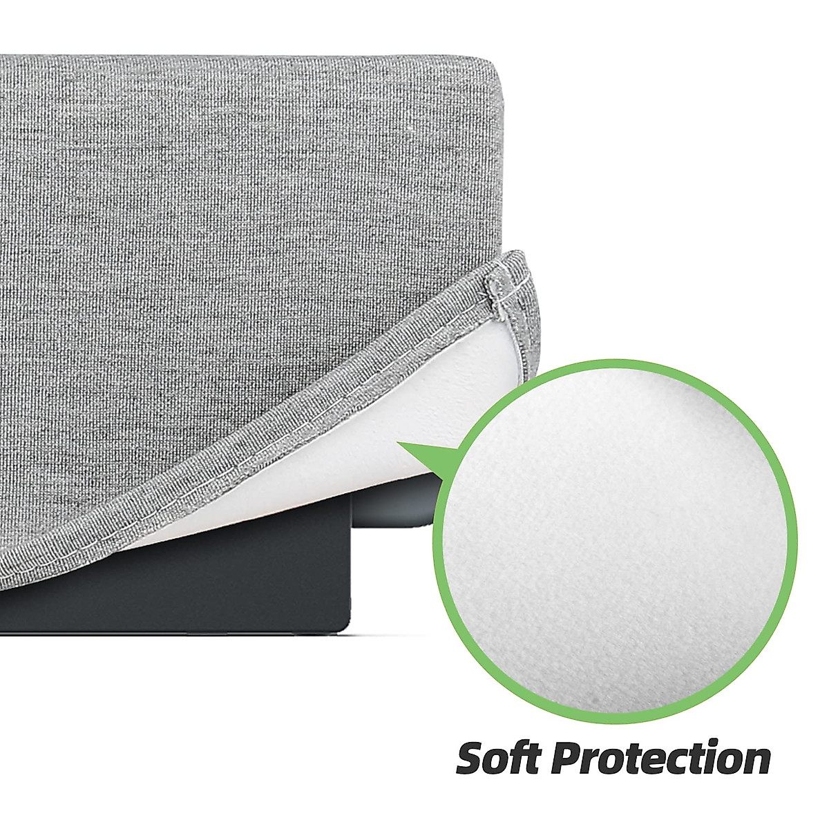 Dust Cover for Nintendo Switch & Switch OLED Dust Protector Custom Designed Water Proof for Nintendo Switch & Switch OLED Thick Fabric Precision Cut Easy Access Cable Port (Grey)