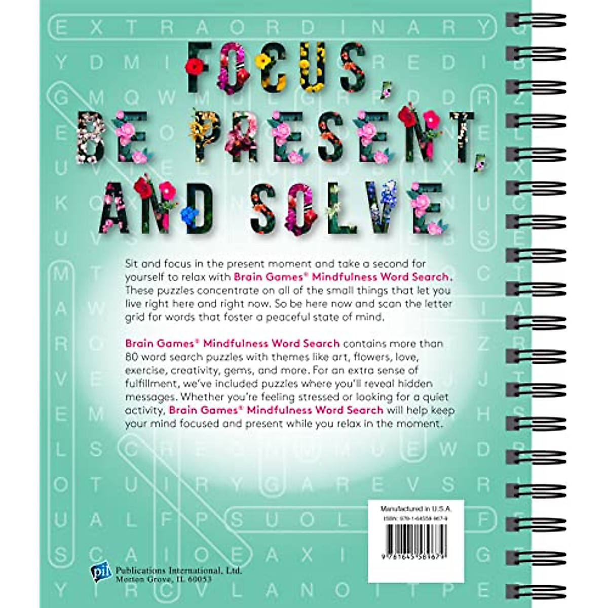 Brain Games - Mindfulness Word Search (Green) (Volume 2)