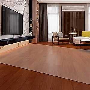 Clear PVC Desk Chair Mat 1.5mm Vinyl Floor Protector Mat,Chair Mat-PVC Transparent Non-Slip Durable Floor Protector Mat for Office Home Hard Floor Carpet Hallway Hardwood Floors Mat Protect Pad,60/80