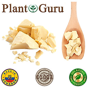 Raw Cocoa Butter 5 lbs. Bulk - 100% Pure Natural Unrefined FOOD GRADE Arriba Nacional Cacao Bean, Great For Chocolate Making, Soap, Lip Balm and Moisturizer For DIY Body Butters