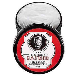 THB All Natural Beard FÜR Cream - Men's Beard Butter Smooths Hair, Minimizes Breakage, Promotes Growth 4oz Can (Mooseknuckle)