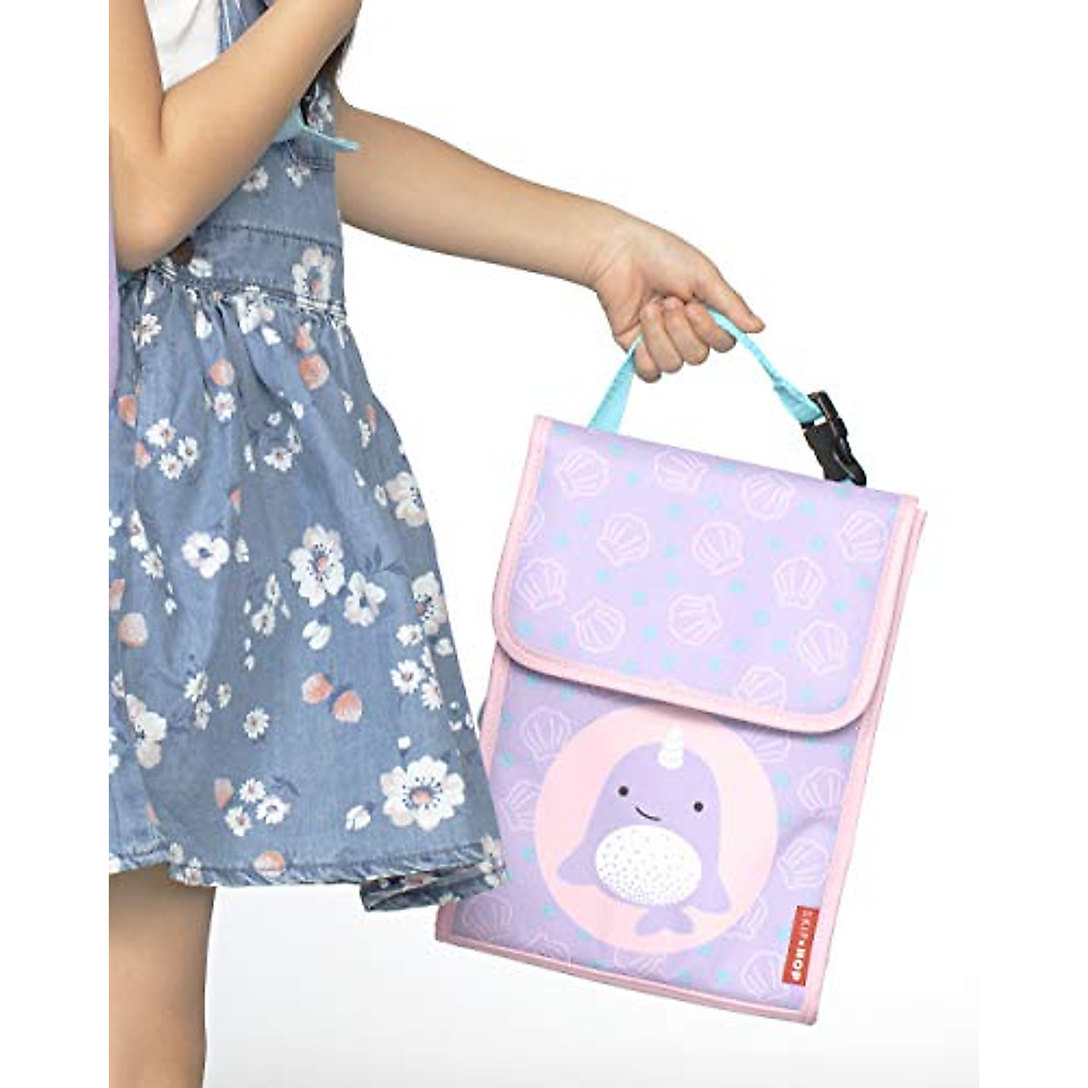 Skip Hop Toddler Lunch Box, Zoo Lunch Bag, Narwhal