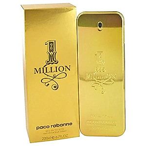 1 Million Fragrance For Men - Fresh And Spicy - Notes Of Amber, Leather And Tangerine - Adds A Touch Of Irresistible Seduction - Ideal For Men With Rebellious Charm - Edt Spray - 6.8 Oz