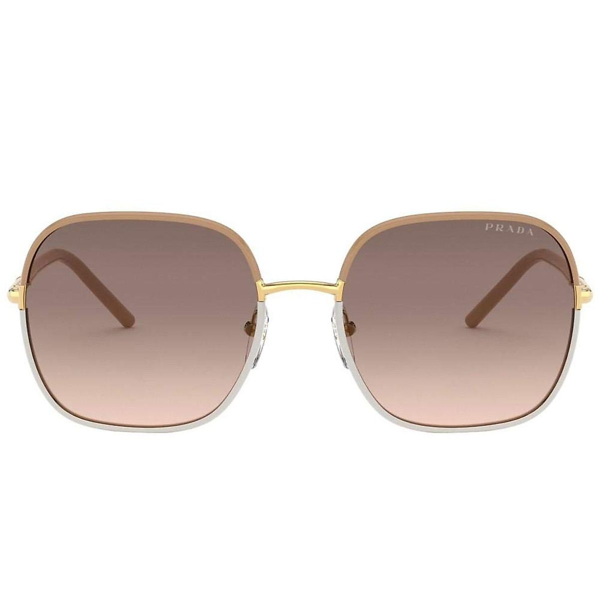 Prada 0PR67XS Beige/White/Light Brown Gradient Light Grey/White One Size