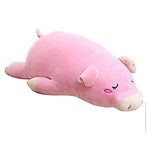 PASSIONFRUIT Stuffed Plush Pig/Piggy Pet -Toy Pink 17.6" Doll Baby Pillow Stuffed Animal | Super Soft, Huggable Toy for Toddler, Boys, Girls | Snuggle, Cuddle Pillow Stuffed with PP Cotton