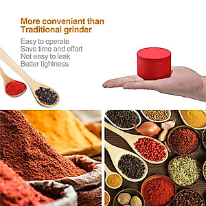 Grinder 2.5", Aluminum, Spice Grinder, Black Grinder, Premium grinder with magnetic lid, Spice Grinder for Cooking, Manual Grinder for spices, TwoRock -
