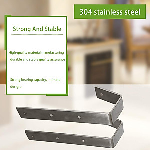 GoldPaddy Premium Bunk Bed Ladder Hooks,Heavy Duty Hook Brackets for Bed Decoration Tool,Inside Width 1.8”-2.5” x Length 6.3”,Pack of 2(Screws Included)