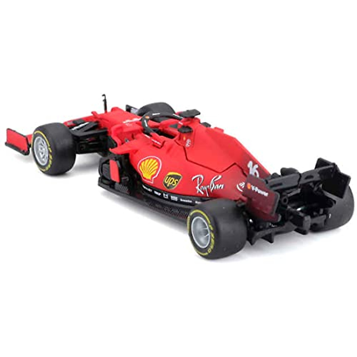 Bburago B18-36829L 1:43 F1 2021 Ferrari SF21 Leclerc, Assorted Colours
