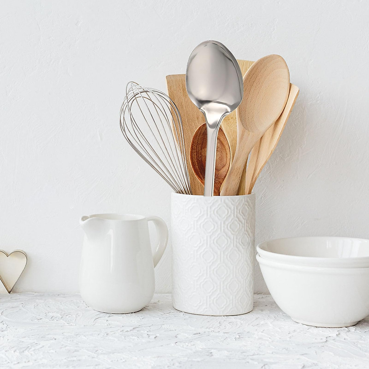 Happyyami 1 Set Set Stainless Steel Kitchenware Cutlery Set Spatulas Set Tablespoon Set Cooking Skimmer Ash Can for Fireplace Kitchen Cooking Utensils Food Spatula Kitchen Gadget Egg Spatula