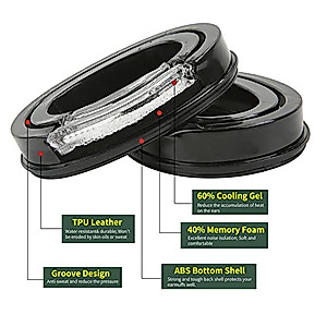 Gel Ear Pads Gel Seals for Sordin Supreme Pro X, Gel Ear Cushion Silicone Earmuff Ear Hygiene Kit Compatible with Sordin Supreme Active Ear Muff Series 1 Pair