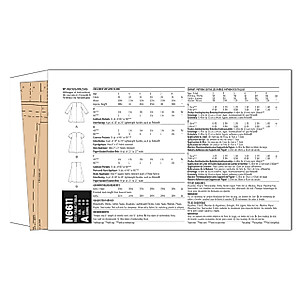 New Look Children's Novelty Dress Sewing Pattern Packet, Design Code S9365, Sizes 3-4-5-6-7-8, Multicolor