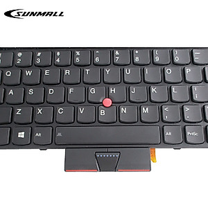 SUNMALL New Laptop Keyboard Replacement with Pointer(no Backlit) Compatible with Lenovo IBM ThinkPad T430 T430S T430I X230 X230T X230I T530 W530 (Not Fit T430U X230S)
