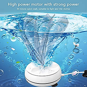 Dpofirs USB Mini Washing Machine, 6W 5L Foldable Laundry Washer with Dual Wash System, 4 Gear Adjustable, Home Washer for Camping Apartments Dorms College Rooms (Pink)