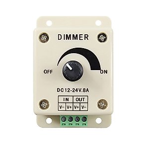 89 * 59 * 35mm DC 12V 24V LED Dimmer Switch LED Light Strip Dimmer Knob Adjust Brightness ON/Off Switch