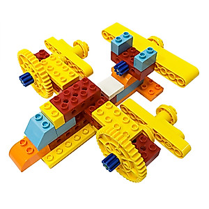 burgkidz Construction Building Toy Set: Science Learning Blocks Toys, Build Tools Vehicles Machines & Models; STEM Educational Kit for Boys & Girls 3 4 5 6 + Year Old