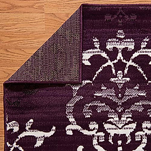 United Weavers Dallas Countess Accent Rug – Lilac, 2x3, Transitional Indoor Area Rug with Abstract Medallion Pattern, Jute Backing