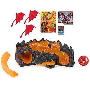 Bakugan Training Set with Titanium Dragonoid, Dragon Clan Themed, Customizable Action Figure, Trading Cards, and Playset, Kids Toys for Boys and Girls 6 and up