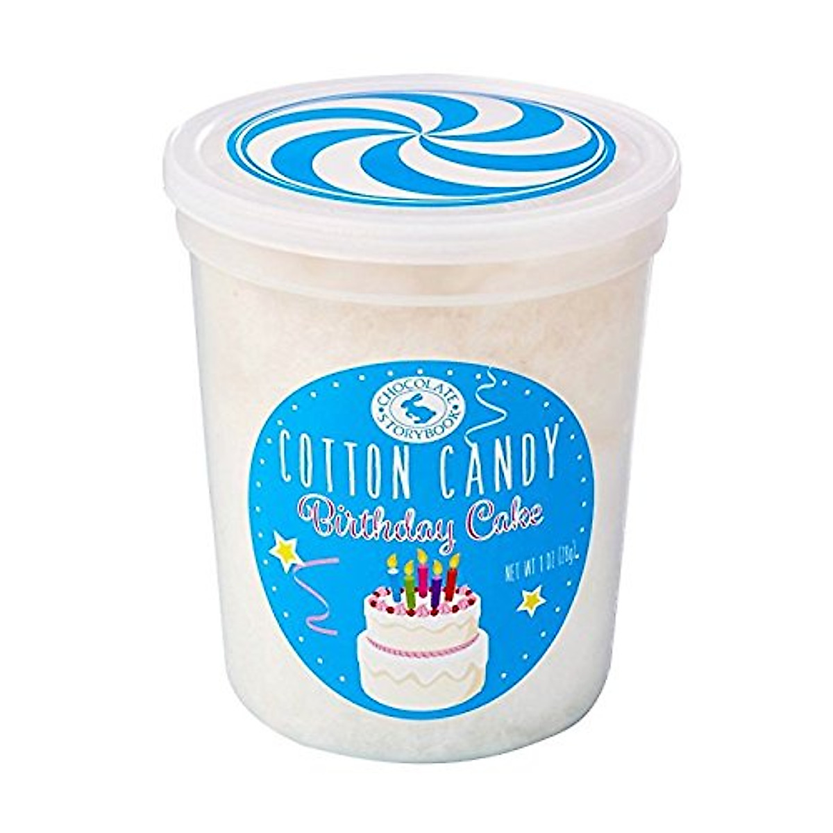 Birthday Cake Gourmet Flavored Cotton Candy – Unique Idea for Holidays, Birthdays, Gag Gifts, Party Favors