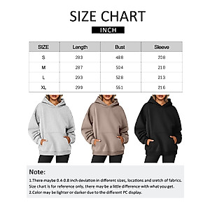 AUTOMET Hoodies for Women Oversized Sweatshirts Cute Long Sleeve Shirts Sweaters Fleece Loose Casual Pullover Fall Clothes Y2k Fashion with Pockets 2024 Grey