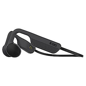 RR SPORTS Open-Ear Air Conduction Headphones, Wireless Earphones Bluetooth 5.2 with 24 Hours Playtime, Sweat Resistant Sport Headset with Built-in Mic for Running, Cycling, Driving (Black-No TF Card)