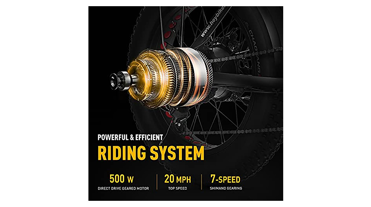 Heybike Mars Electric Bike - Foldable 20" Fat Tire with 500W Motor