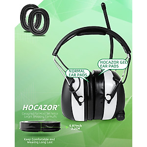 Replacement Gel Ear Pads Compatible with Peltor Tactical 100 300 500 Rangeguard, 3M WorkTunes Series Headsets Silicone Hearing Protector Hygiene Kit Hocazor G-1003