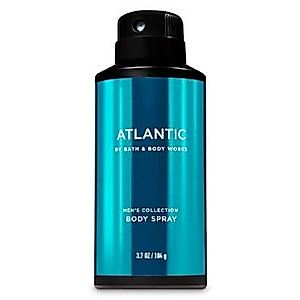 Bath and Body Works - Atlantic - Men's - 3 pc Bundle - Ultra Shea Body Cream, 2-in-1 Hair + Body Wash and Deodorizing Body Spray - (2020 Edition)