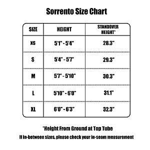 Tommaso Sorrento Shimano Tourney Hybrid Fitness Bike, Matte Black/Grey - Medium