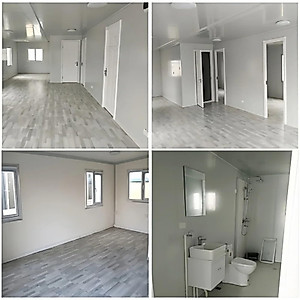 20Ft 40 Ft Foldable Expandable Portable Container Steel Exterior and Interior Effects for Bedroom Bathroom Modular House